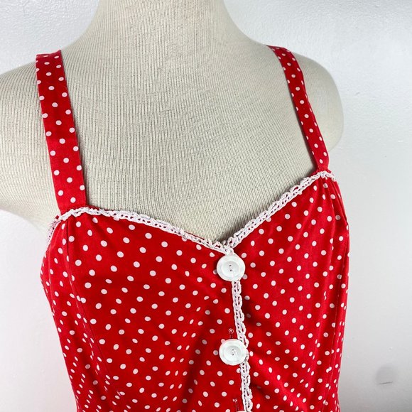Vintage | Dresses | Vintage Jcpenney Red W White Polkadot Summer Dress ...